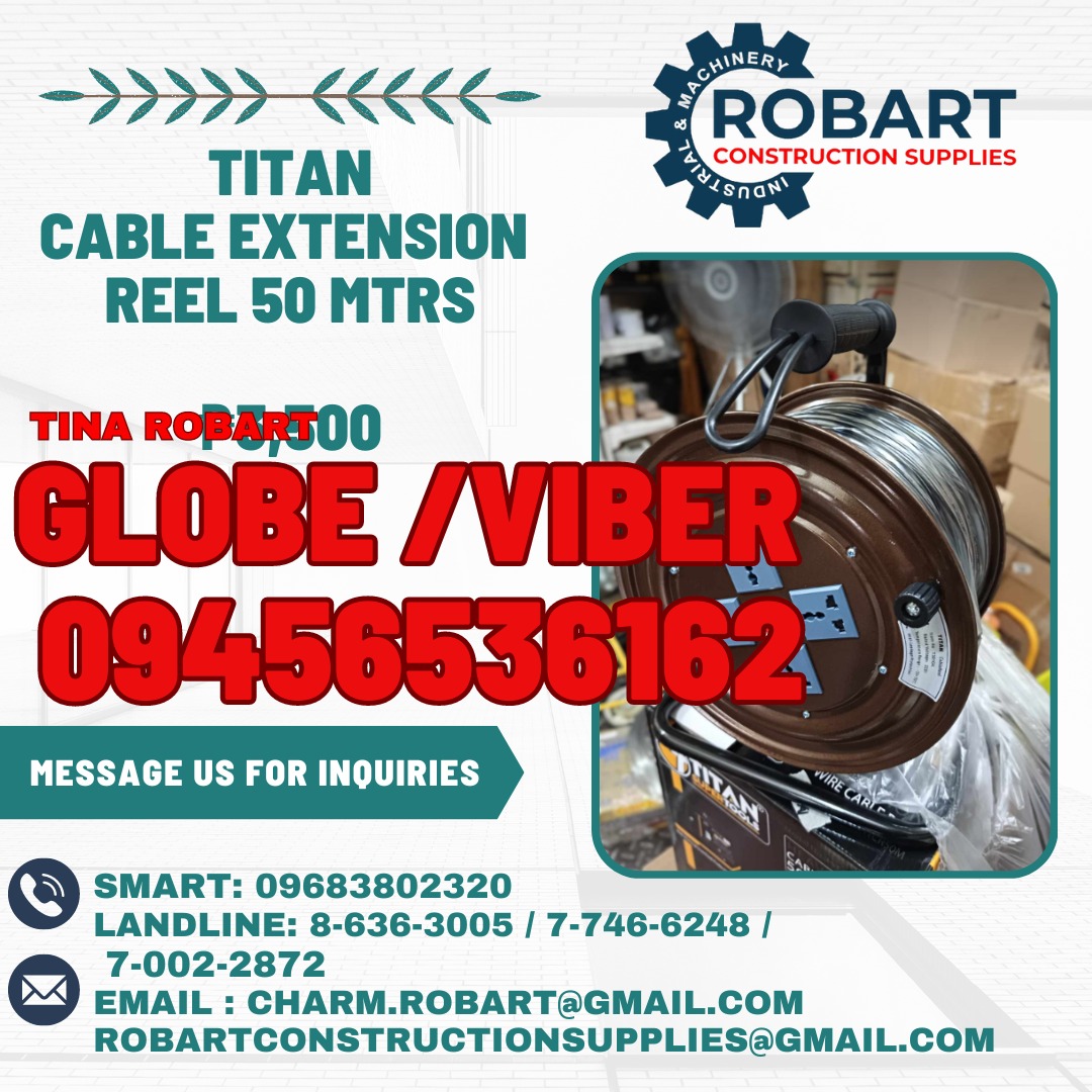 Titan Cable Extension Reel 50 meters, Commercial & Industrial ...