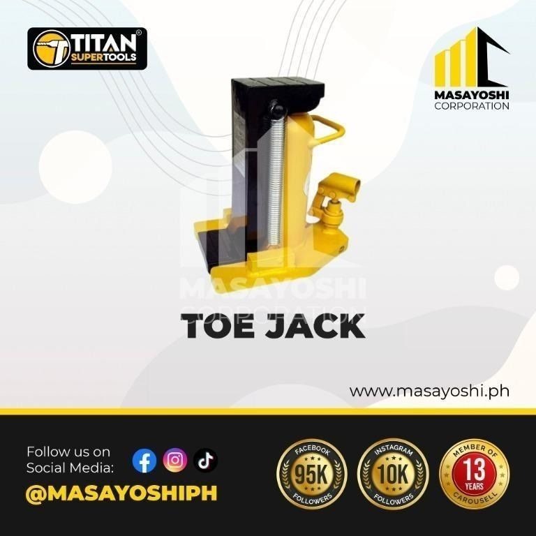 Titan Super Tools 20T Capacity Toe Jack | Titan Supertool | Toe Jack ...