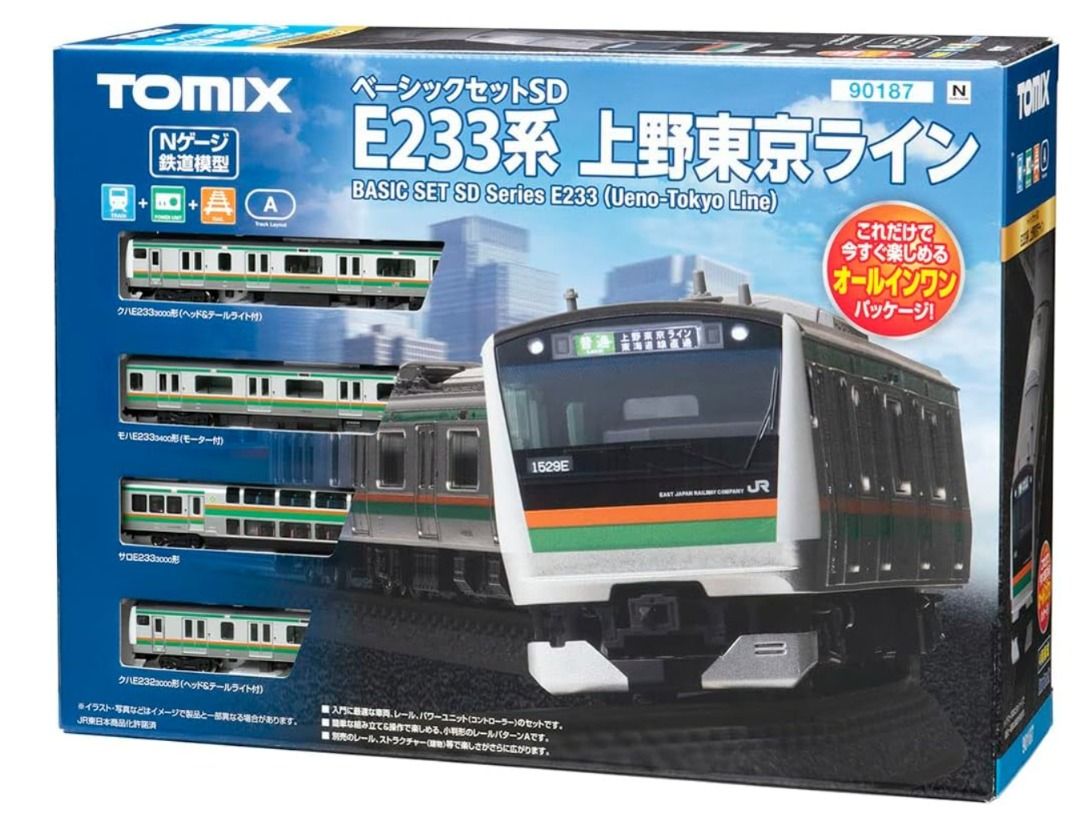TOMIX E233-3000系 電車 90187 入門套裝 路軌 鐵道模型 火車 國鐵 近鐵 私鐵 名鐵 貨物 新幹線 N比例 1:150 機頭 機関 非Greenmax GM Micro ...