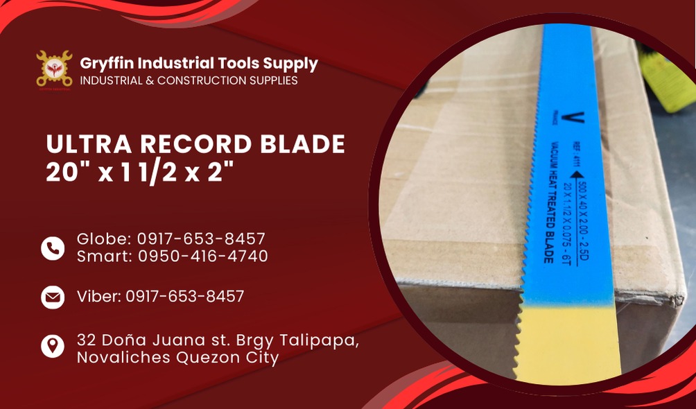 ULTRA RECORD BLADE 20" x 1 1/2 x 2", Commercial & Industrial ...