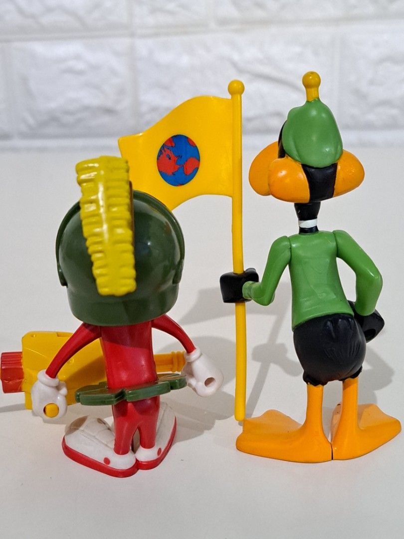 Vintage 1997 Playmates Looney Tunes Duck Dodgers & Marvin, Hobbies ...
