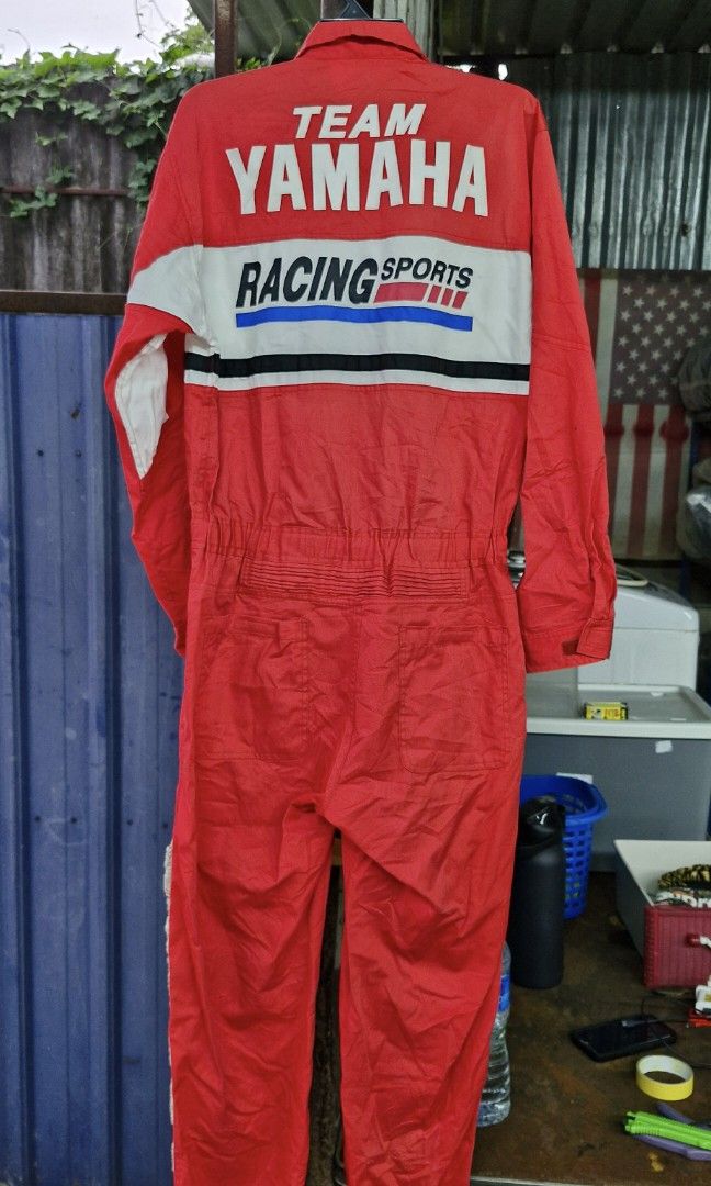 VINTAGE OVERALL YAMAHA PIT 20.5, Men's Fashion, Coats, Jackets and ...