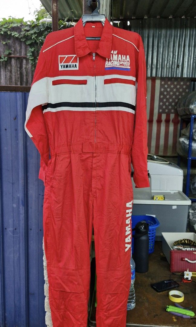VINTAGE OVERALL YAMAHA PIT 20.5, Men's Fashion, Coats, Jackets and ...