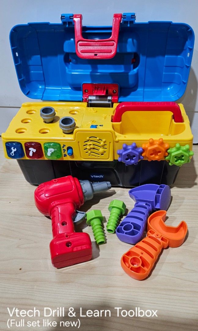 VTECH Drill & Learn Toolbox, Hobbies & Toys, Toys & Games on Carousell