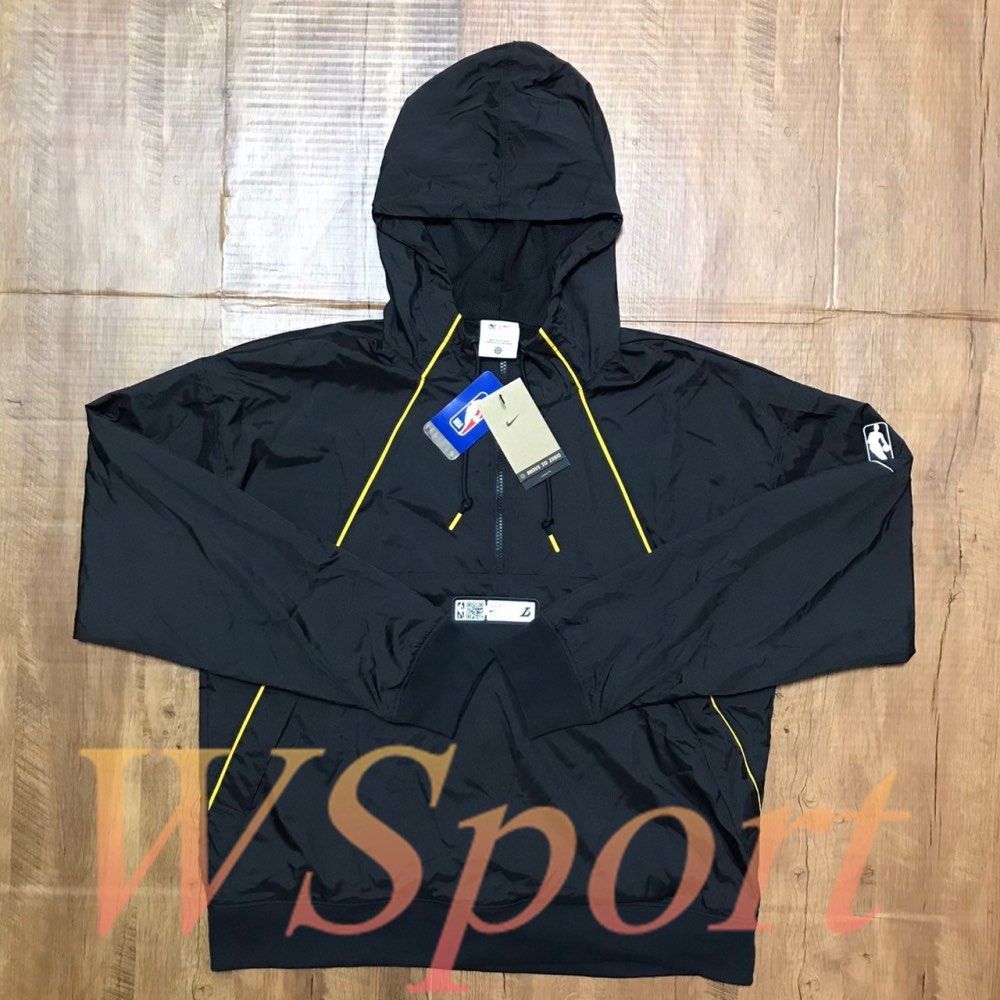 【WS】NIKE LAL JKT CTS 男款 LBJ KOBE 湖人隊 運動 長袖 風衣 外套 DH9422-010, 他的時尚, 外套、夾克、大衣在旋轉拍賣