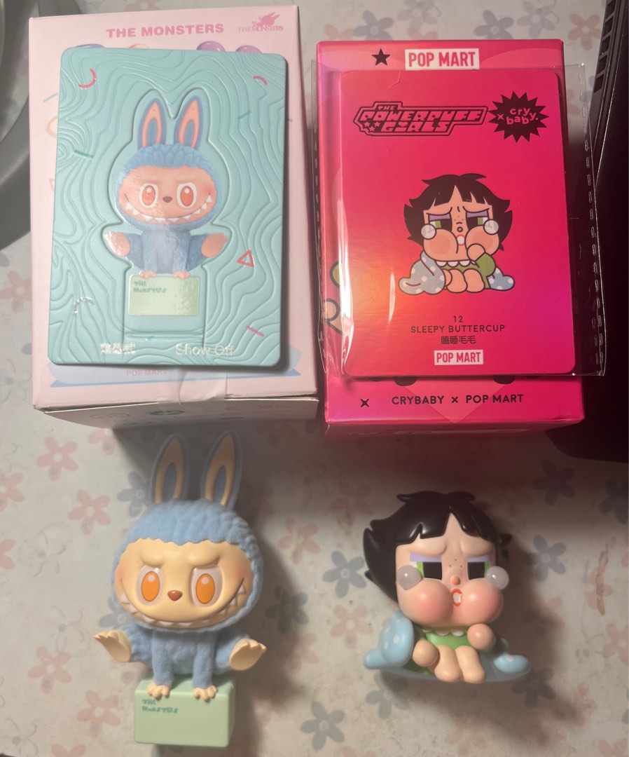 wts popmart clearance labubu lazy yoga crybaby powerpuff girls, Hobbies ...
