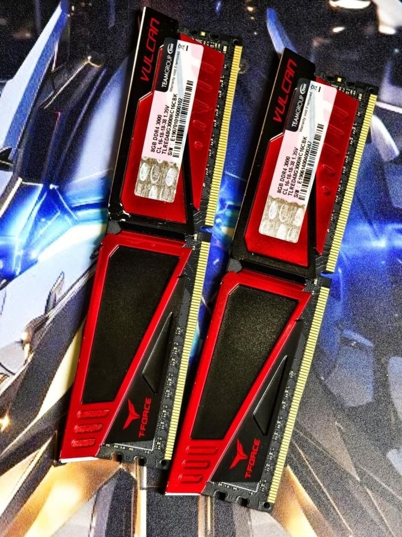 16GB (8GB X2) TEAMGROUP T-FORCE VULCAN TUF Gaming Alliance 3000MHZ ...