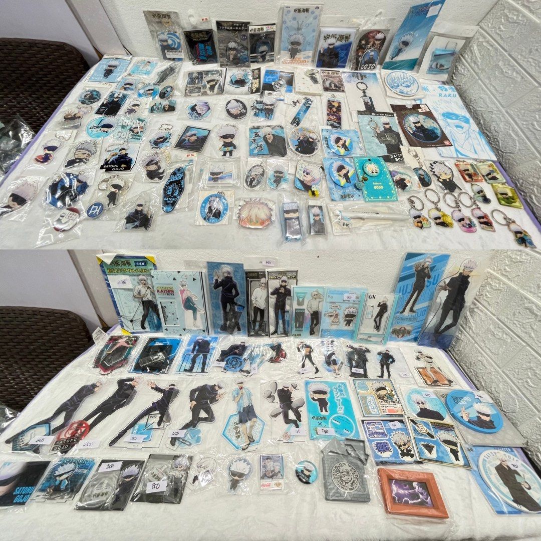 292 pcs Jujutsu Kaisen Gojo Satoru MERCH LOT SALE - Acrylic Standees ...