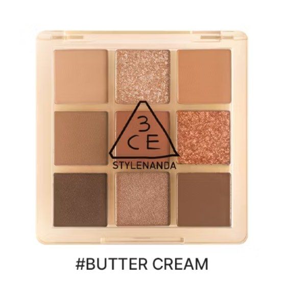 3CE Multi Eye Color Palette Eyeshadow SOMEDEF BUTTER CREAM, Beauty ...