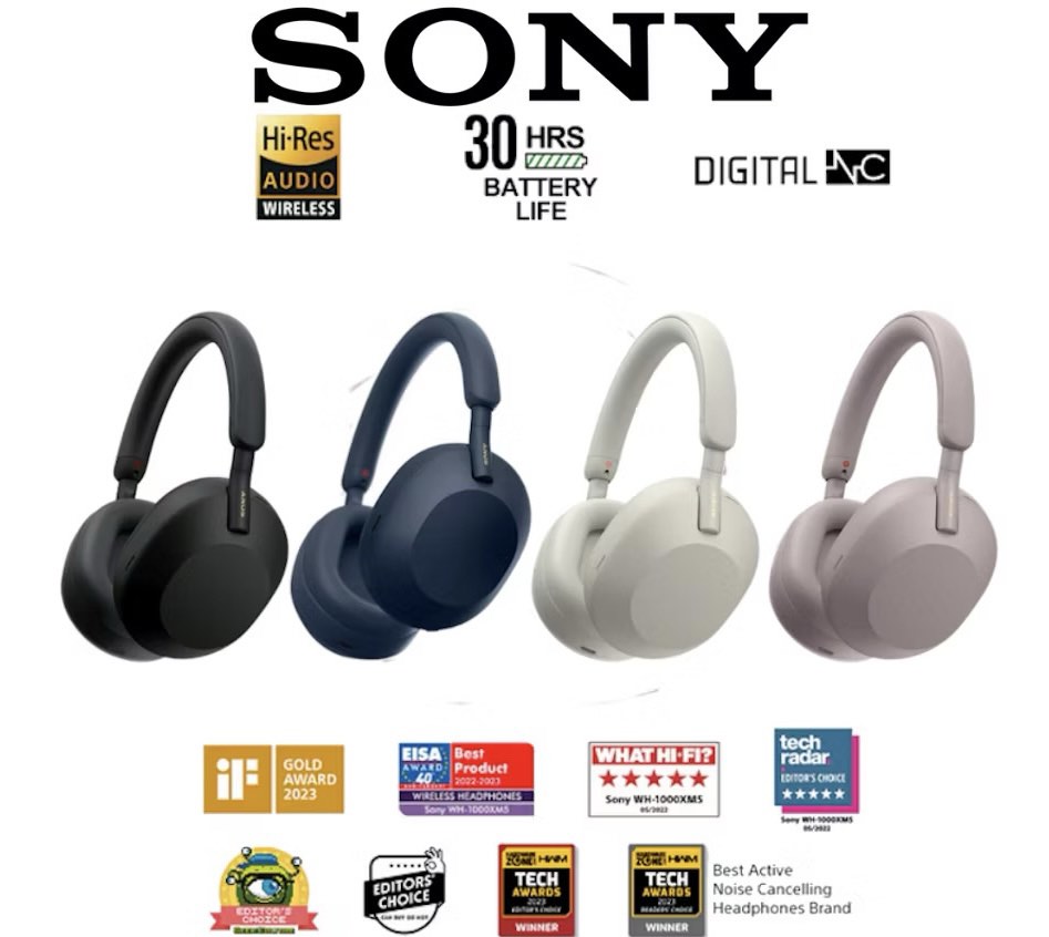 [4 Colours, BN, Sealed] Sony XM5 Headphones WH-1000XM5, 100% Authentic ...