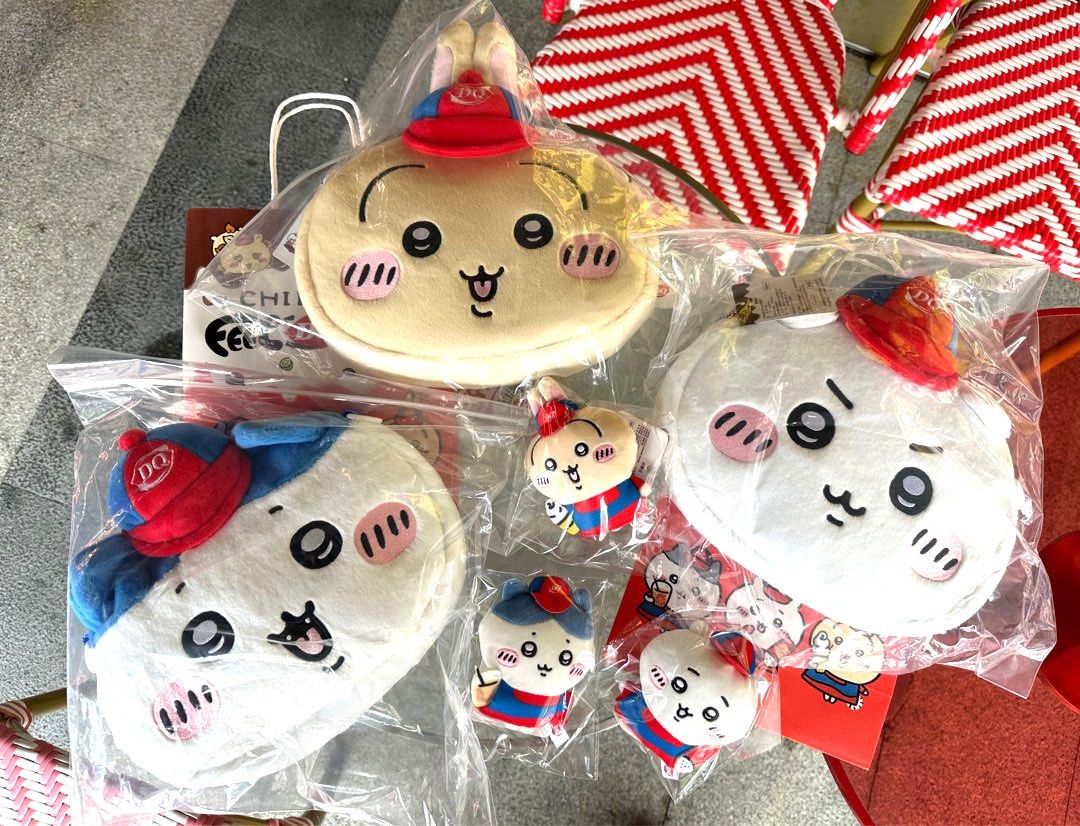 DQ Chiikawa ちいかわ 烏蕯奇 兔兔 兔哥 Usagi 小可愛 八 ハチワレ吉伊卡哇 掛件 袋 小包包, 興趣及遊戲, 玩具 & 遊戲類 - Carousell