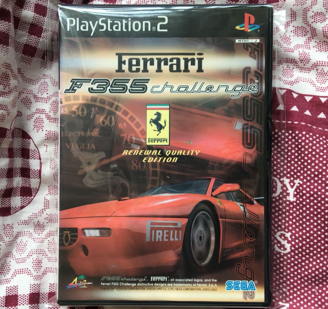 日版 PS2 - Ferrari F355 Challenge 不含說明書 ( SEGA 世嘉 法拉利 官方授權 街機 賽車遊戲 支援 GT Force 駄盤 ), 電子遊戲, 電子遊戲 ...