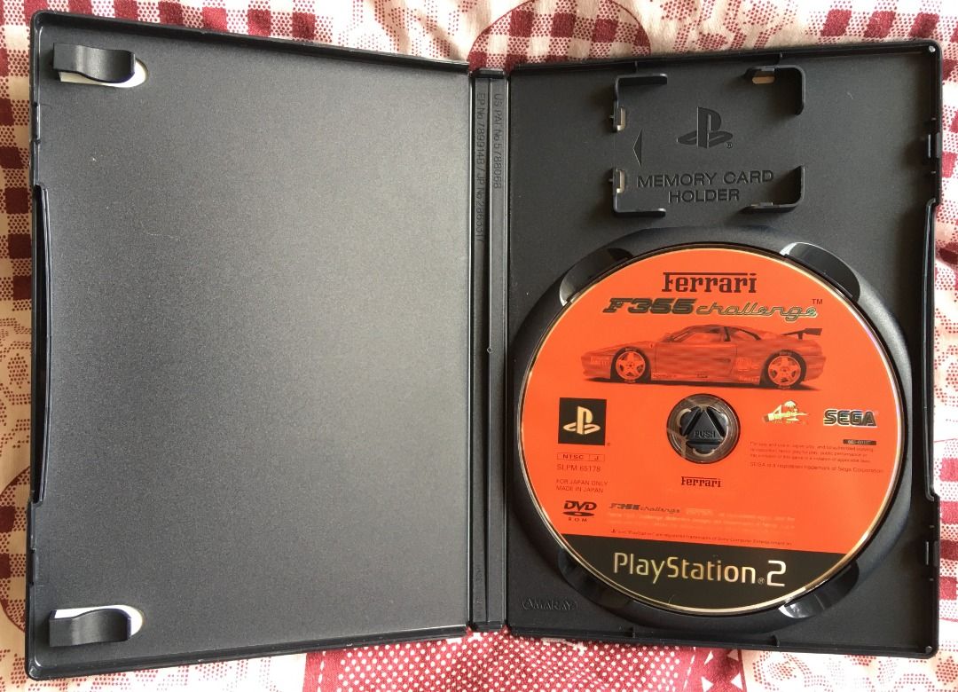 日版 PS2 - Ferrari F355 Challenge 不含說明書 ( SEGA 世嘉 法拉利 官方授權 街機 賽車遊戲 支援 GT Force 駄盤 ), 電子遊戲, 電子遊戲 ...