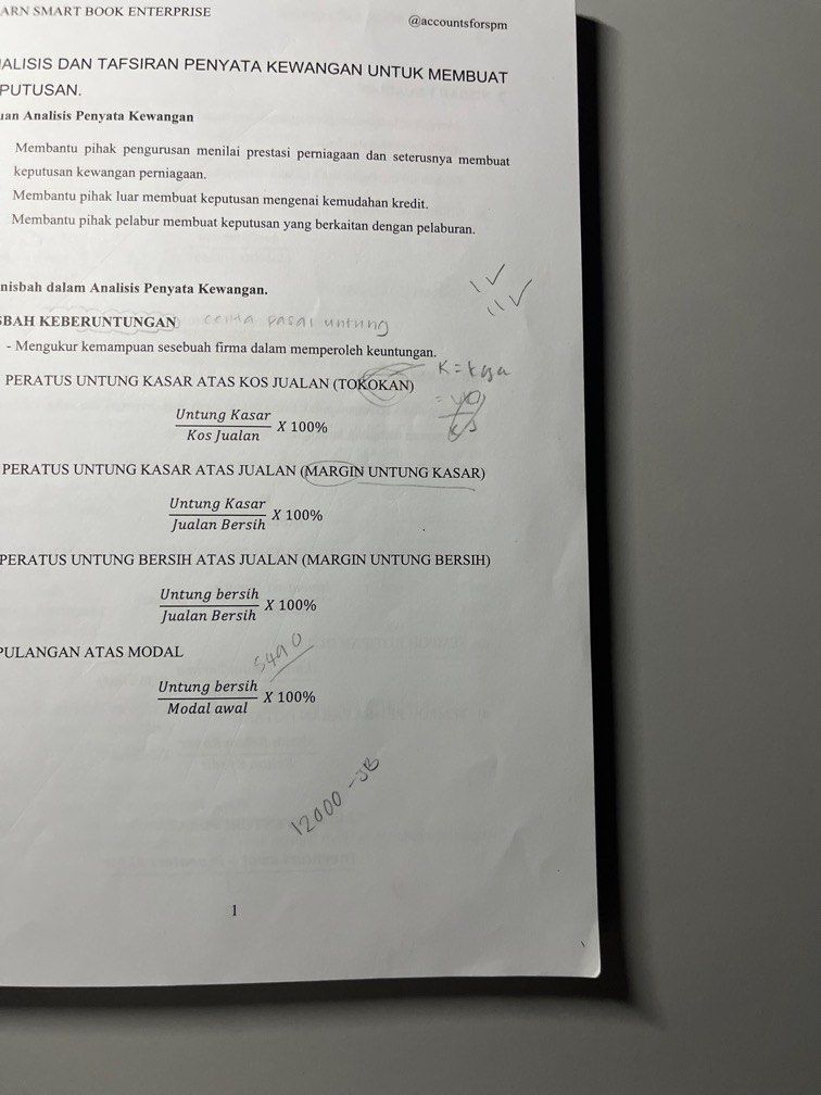 ACCOUNTS FOR SPM FORM 5 By Sir Omar Faayiz, Hobbies & Toys, Books ...