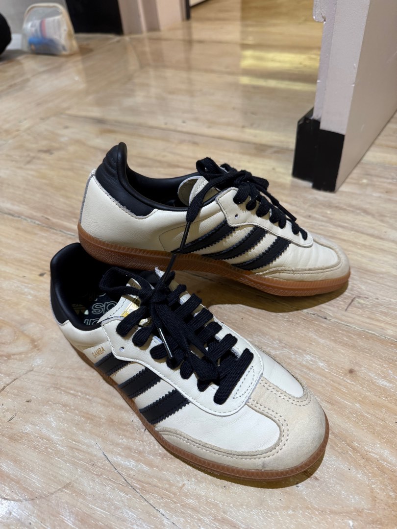 Adidas Samba - Rare Cream White, Women's Fashion, Footwear, Sneakers on ...
