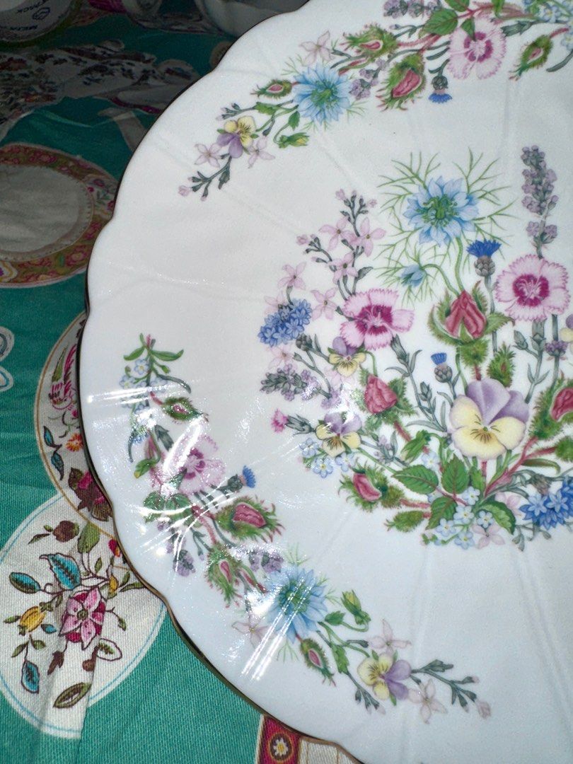 Aynsley Wild Tudor Starter / Dessert Plate with Scalloped Rim ...