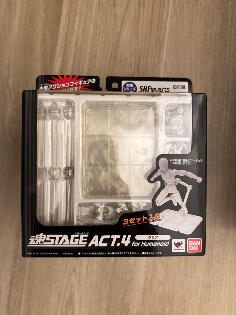 [一盒入面有三個]Bandai SHF Robot魂 S.I.C 魂stage Act.4 人形 Humanoid 透明支架, 興趣及遊戲 ...