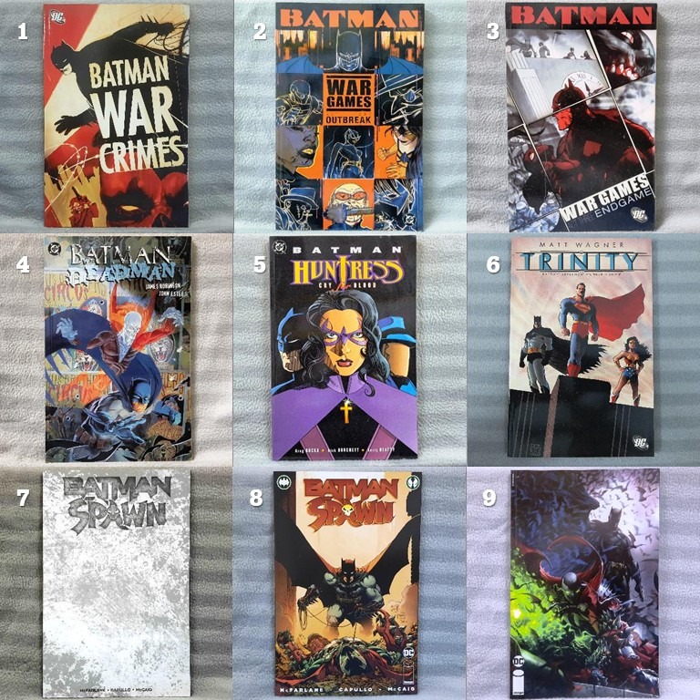 Batman Deadman, Huntress, Superman/Wonder Woman: Trinity, Batman/Spawn ...