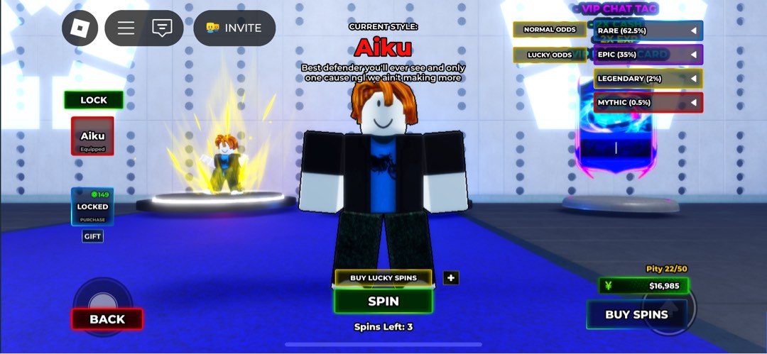 Blue Lock Rivals - Aiku Style (Mythic Style) Roblox, Video Gaming ...