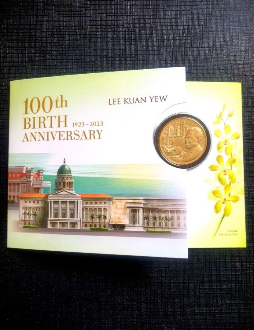 Brand new Gold-coloured LKY 100 Anniversary Commemorative Coin, Hobbies ...