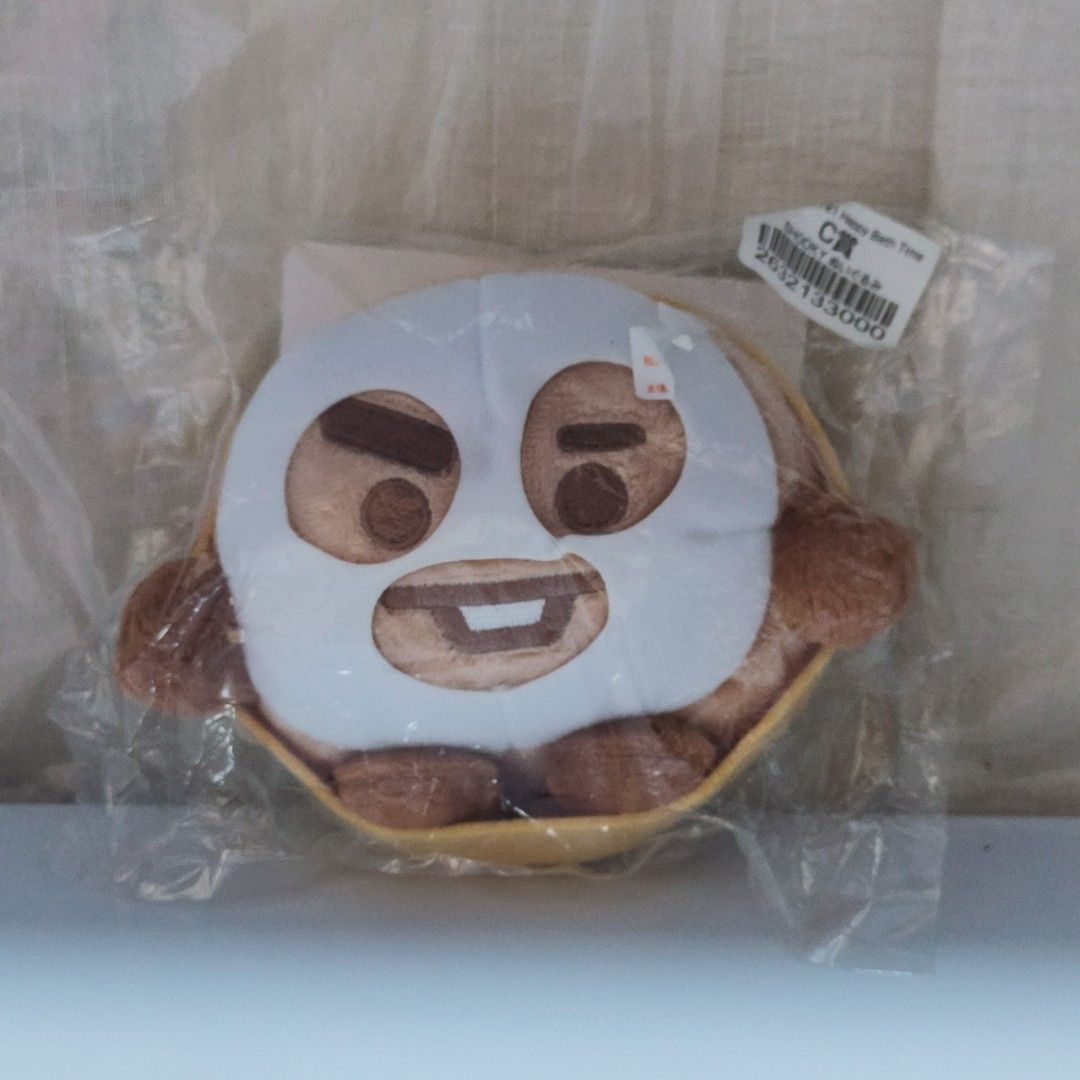 BTS BT21 Shooky Happy Bath Time Plush Doll Ichiban Kuji Bandai ...