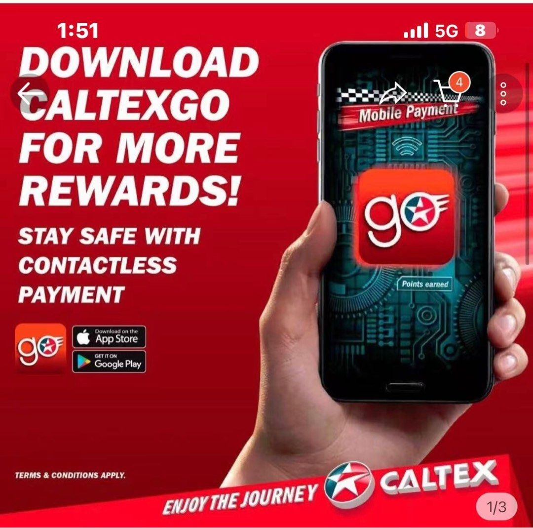 CaltexGO reward free Rm15 fuel, Everything Else, Others on Carousell