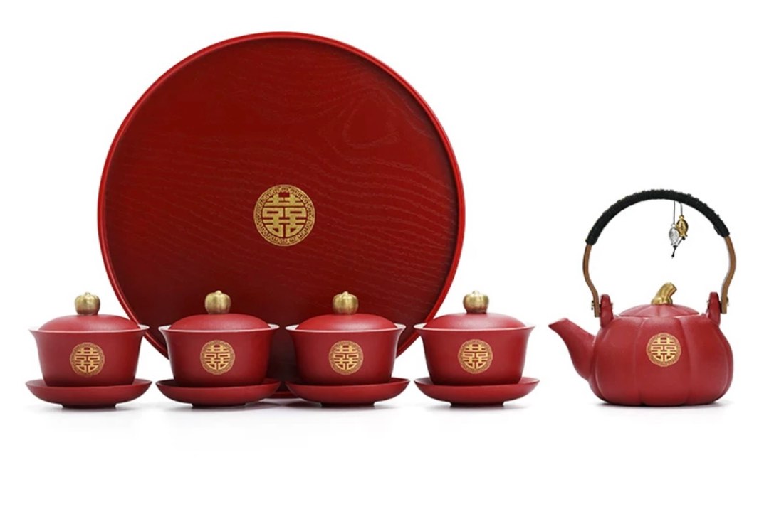 Chinese tea ceremony set for wedding, Furniture & Home Living ...