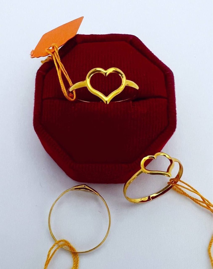 Cincin Emas 916 Size 20, Women's Fashion, Jewelry & Organisers, Rings ...