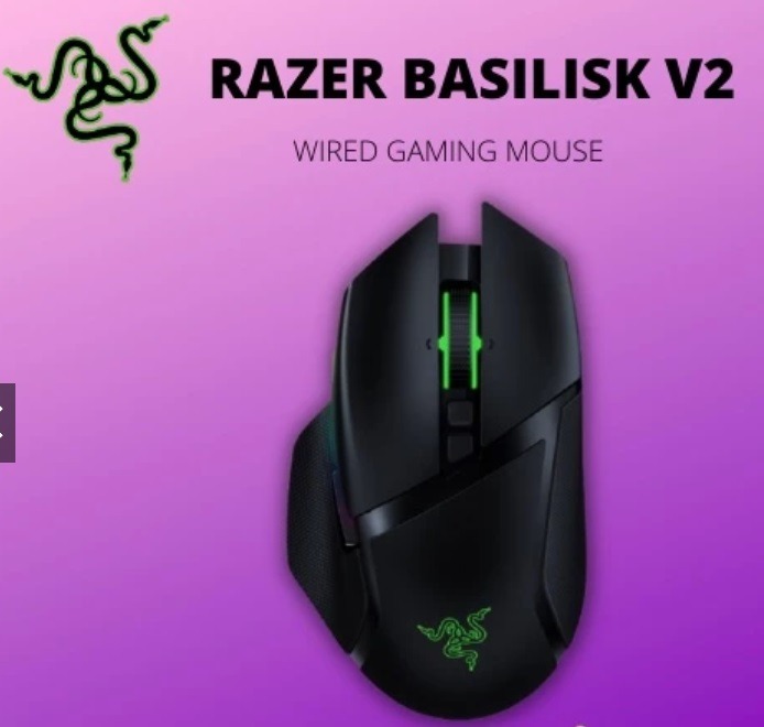 Faulty (Left Click) Razer Basilisk v2 Wired Gaming Mouse: 20K DPI ...