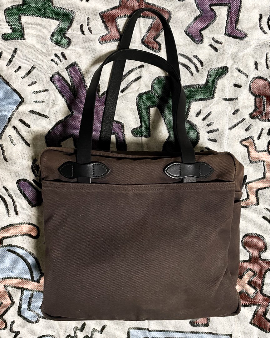 Filson Zip Tote in Cinder, Luxury, Bags & Wallets on Carousell