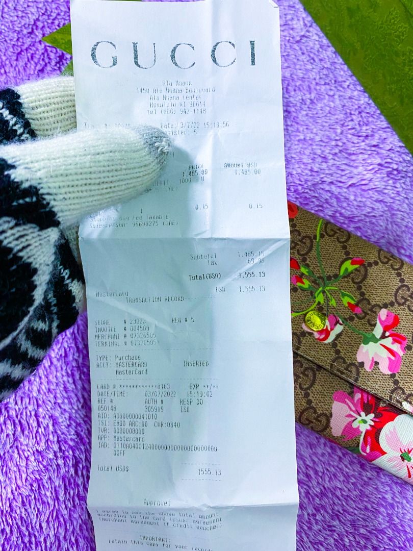 GUCCI GG BLOOMS LONG WALLET COMPLETE WITH RECEIPT AND BOX, Luxury, Bags ...