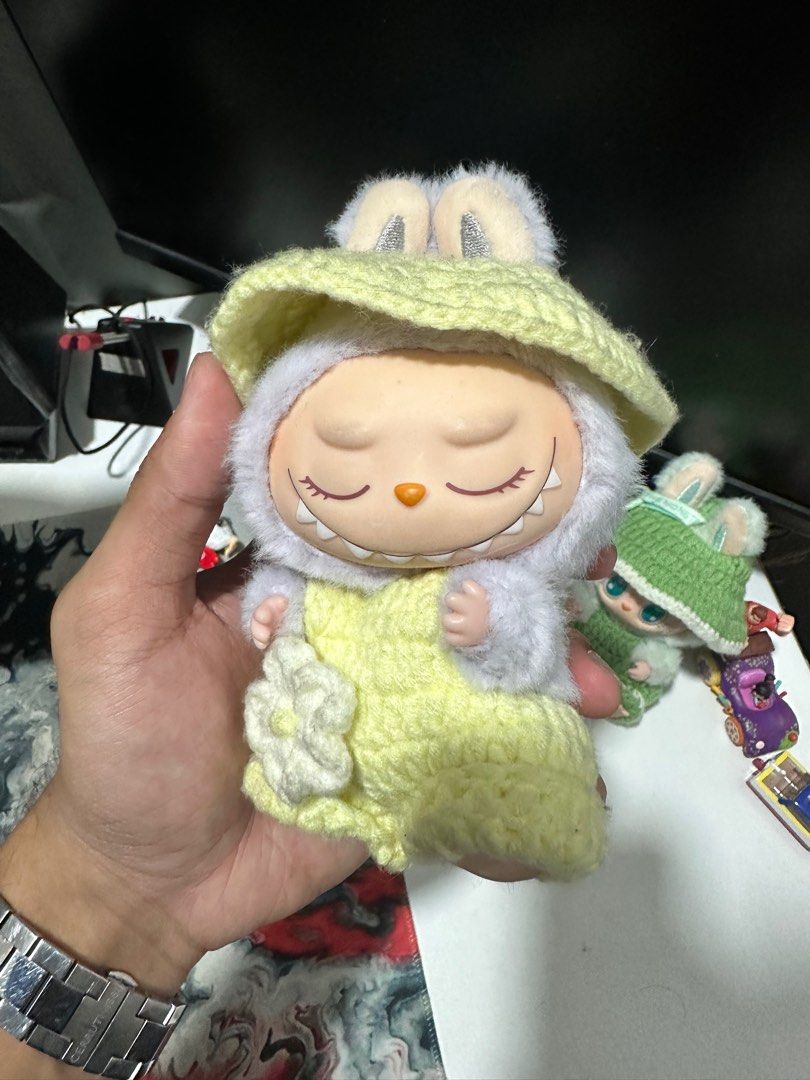 Labubu v2 Zizi with Clothes Crochet Hat & Shirt, Hobbies & Toys ...