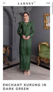 LARNEY RAYA 2024 debonair in kurung, Women's Fashion, Muslimah Fashion ...