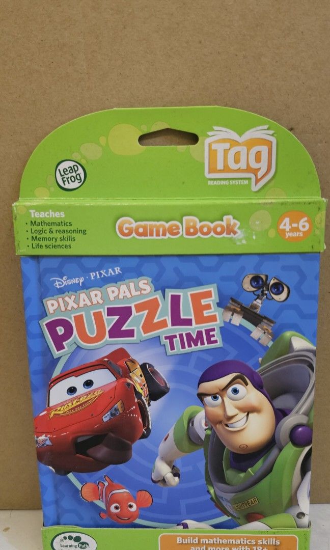 Leapfrog Tag Reading Pixar Pals puzzle time, Hobbies & Toys, Books ...