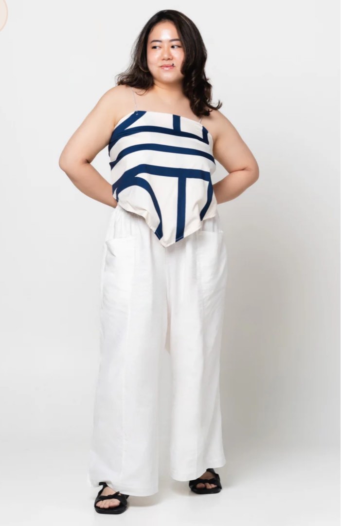 Likely Liel Linen Pants (white), Women's Fashion, Bottoms, Other Bottoms on Carousell