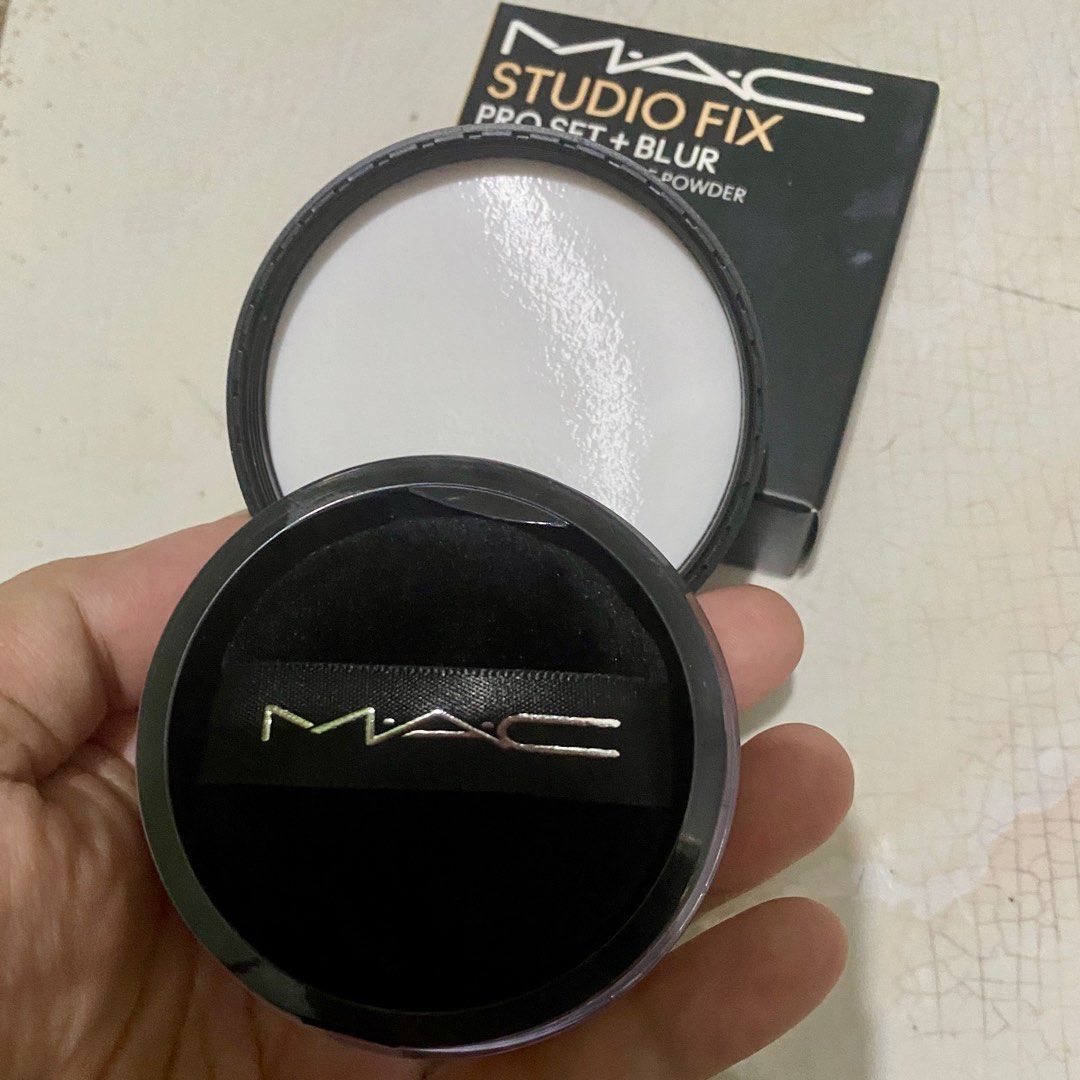 (Jual cepat) Loose Powder MAC Studio Fix Pro Set + Blur (Medium ...