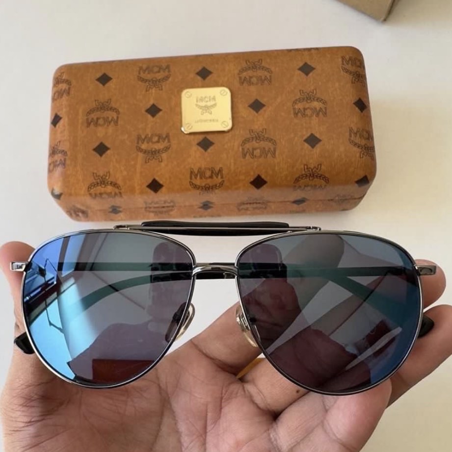 MCM Aviator Sunglasses With Side Blinders, Men's Fashion, Watches & Accessories, Sunglasses ...