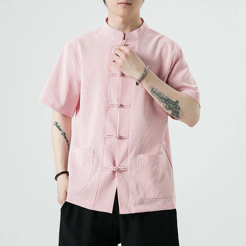 Men Cheong Sam, Men's Fashion, Tops & Sets, Sets & Coordinates on Carousell