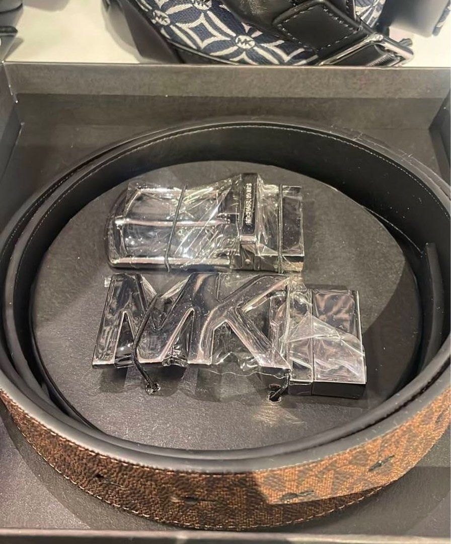 Michael Kors 4-in-1 Signature Logo Belt Box Set, Luxury, Accessories on ...