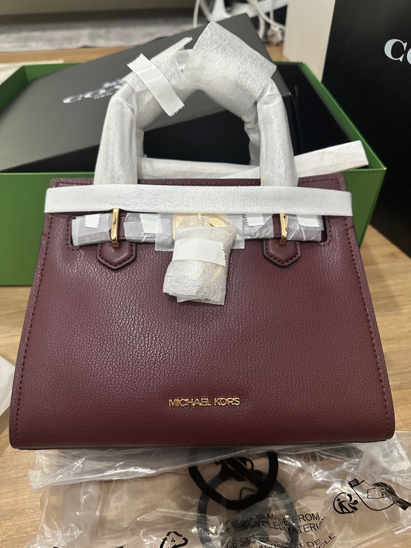 Michael Kors Small Hamilton in Oxblood, Women's Fashion, Bags & Wallets ...