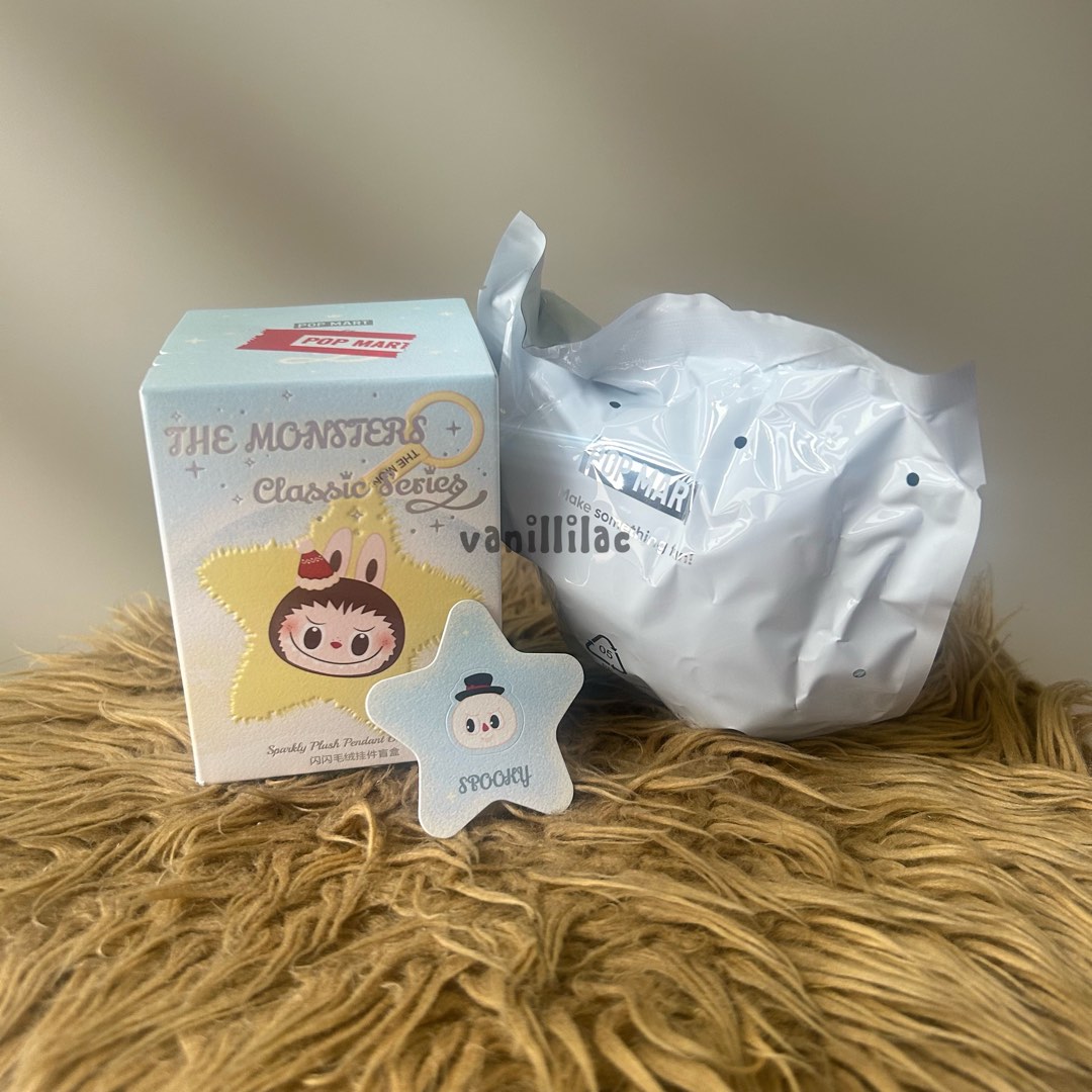 ORI Pop Mart The Monsters Classic Series Sparkly Plush Pendant blind ...