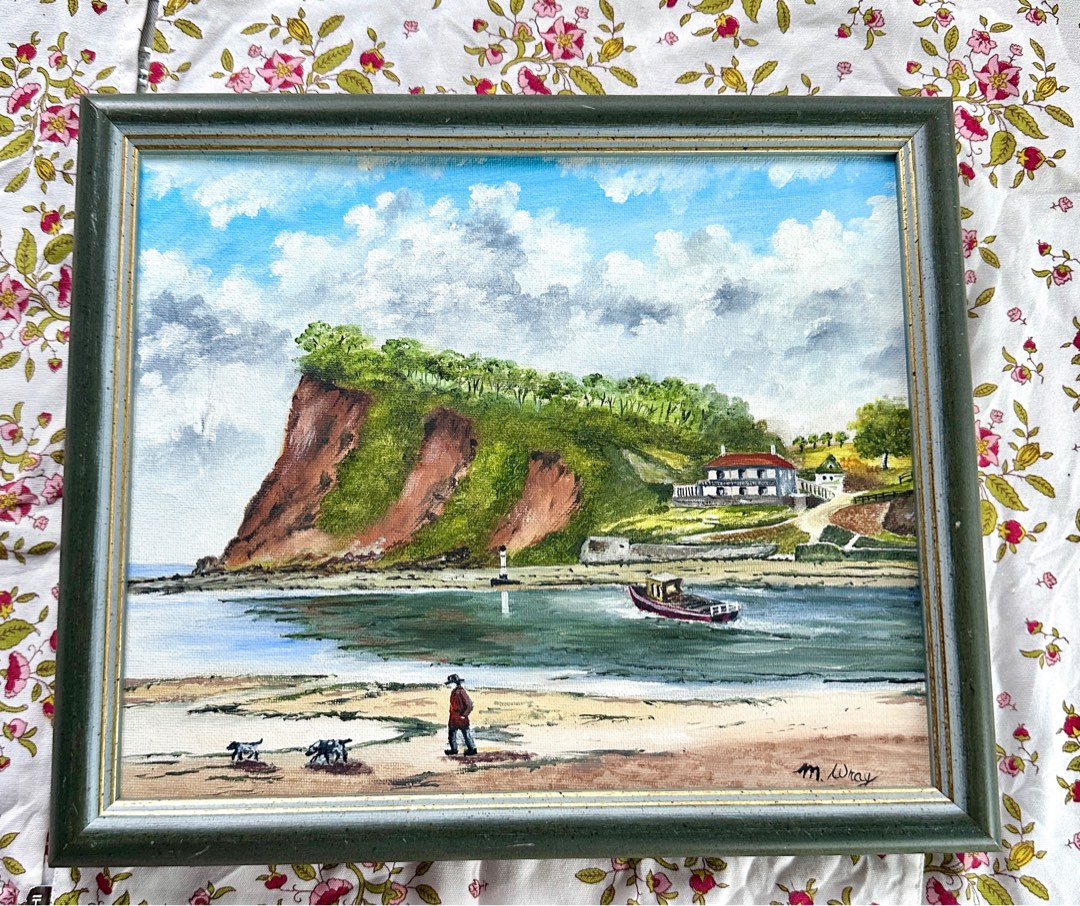 Original Oil Painting Signed by M Wray, Furniture & Home Living, Home ...