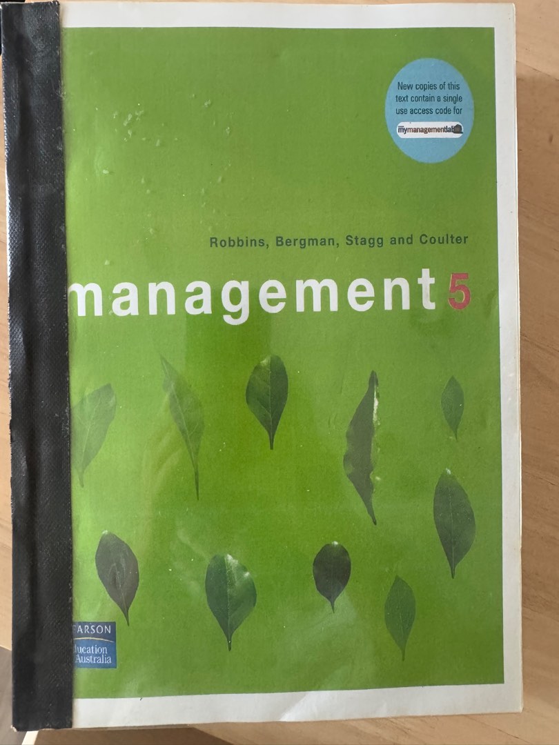Pearson Management 5, Hobbies & Toys, Books & Magazines, Textbooks on ...