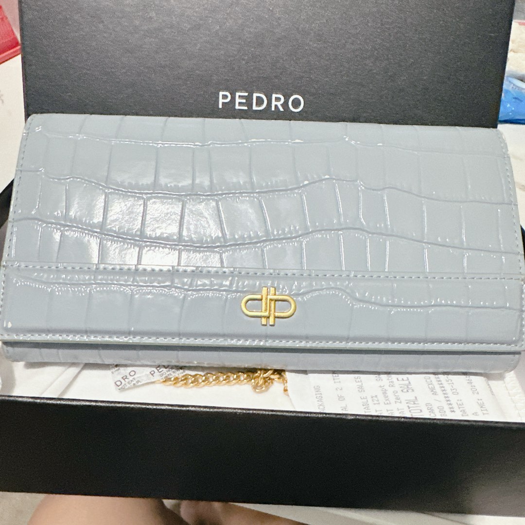 Pedro wallet with detachable gold chain, Luxury, Bags & Wallets on ...