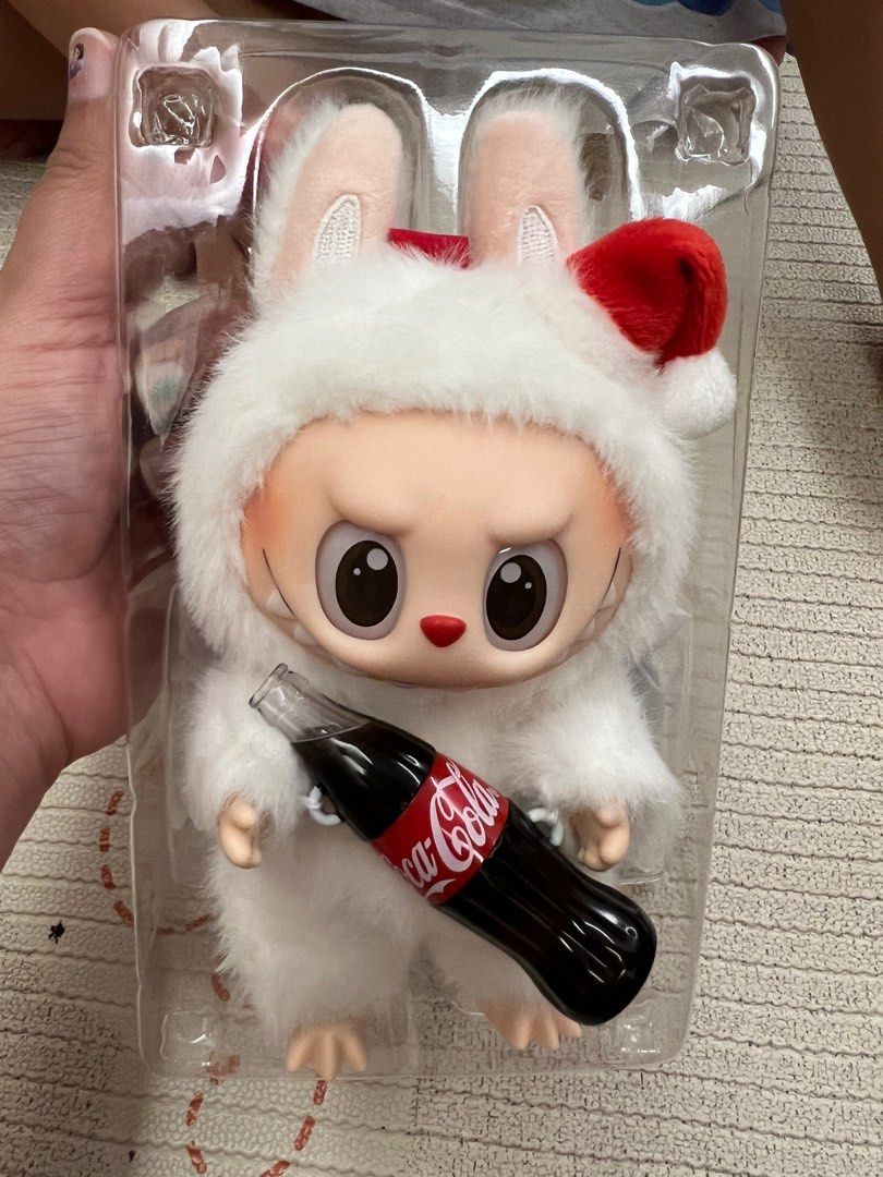 Popmart (LABUBU) Coke x Monster Collab Plushie Pendant, Hobbies & Toys ...