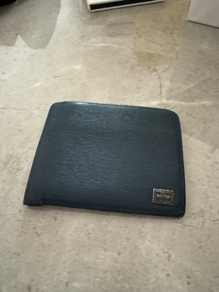 Porter Wallet (Tokyo Japan) Blue colour, 男裝, 手錶及配件, 銀包、卡片套 - Carousell