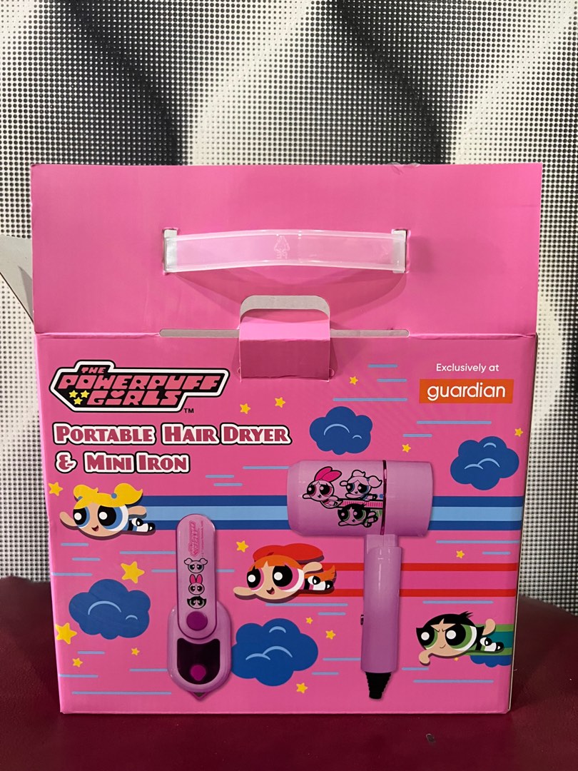 Powerpuff girls portable Hair dryer & Mini Iron, Babies & Kids, Baby ...