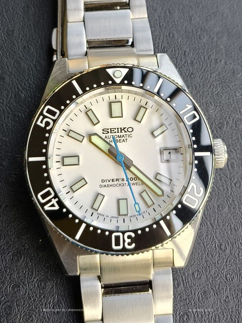 (Premium-Build) Seiko Mod White 62MAS 40mm Nh35, Men's Fashion, Watches ...