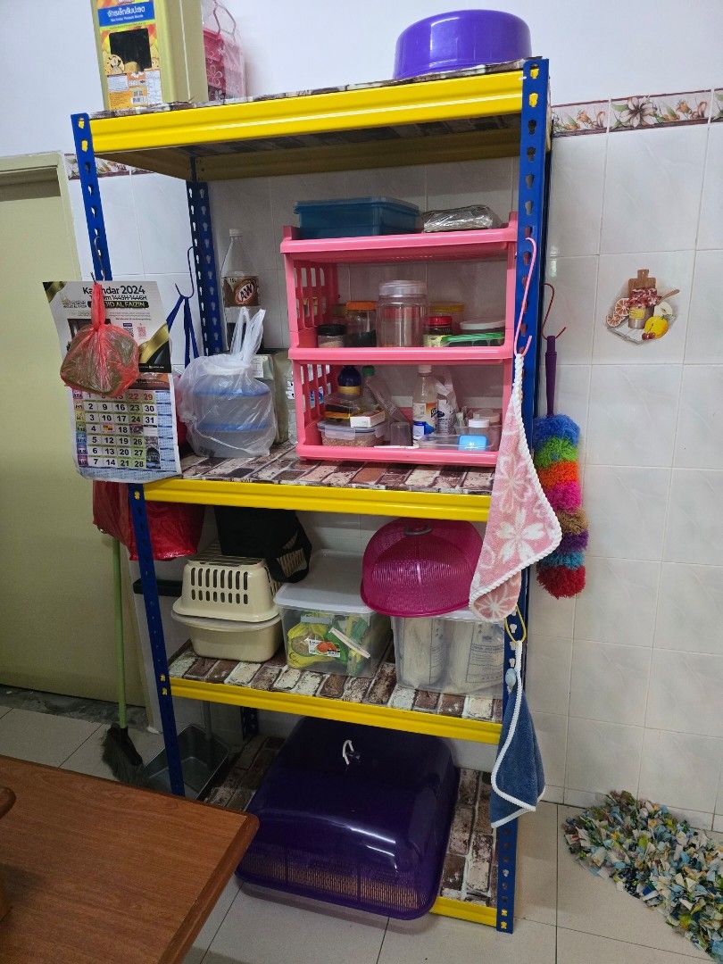 Rak besi ( rack), Furniture & Home Living, Furniture, Shelves, Cabinets ...