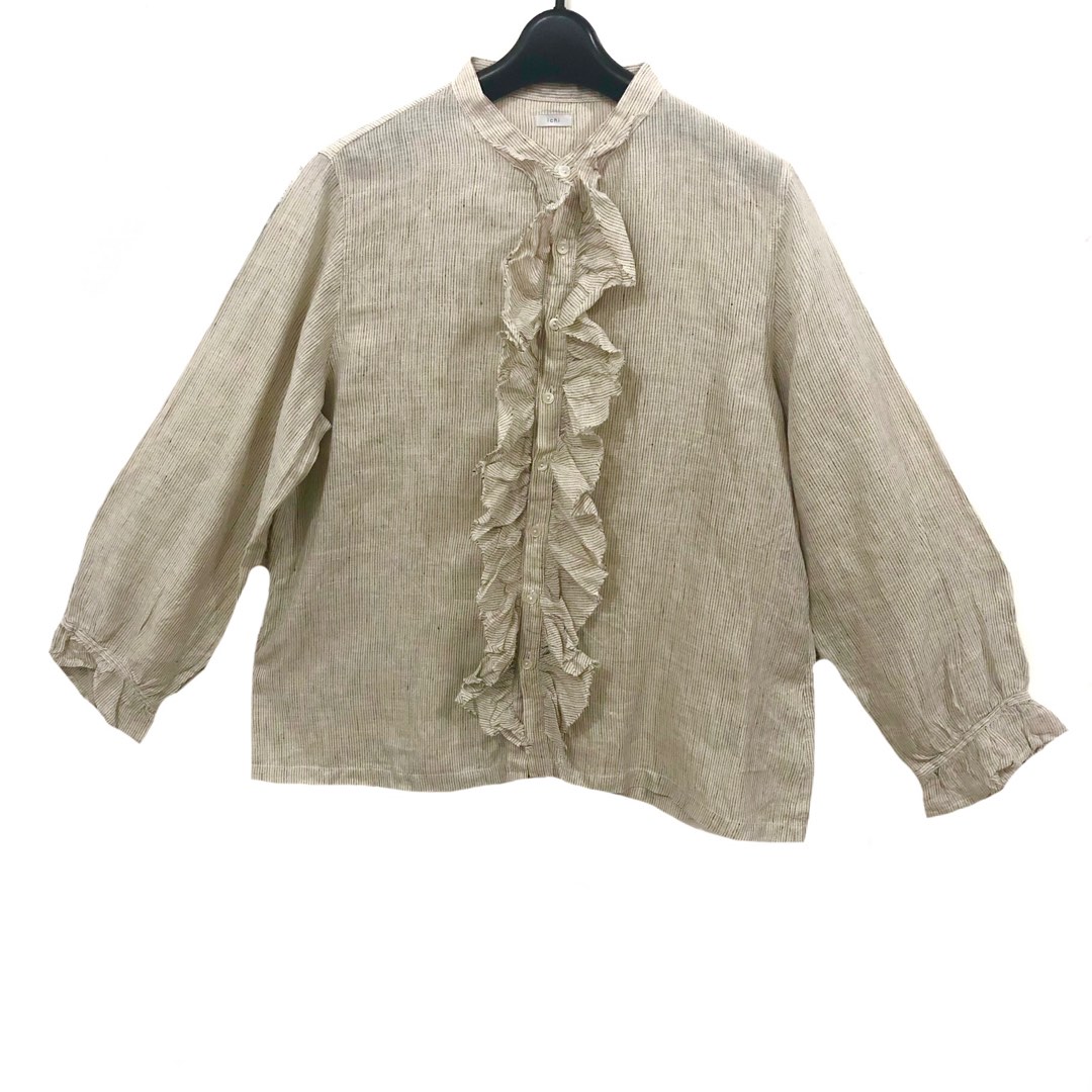 Rare Ichi By Ichi Antiquities Japan 100% Linen Artisans Widefit Tops, Women's Fashion, Tops ...